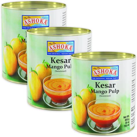 Laxmi All Natural Kesar Canned Mango Pulp 850gm