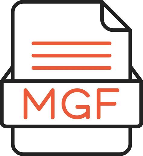mgf file format vector icon 29464396 vector art at vecteezy