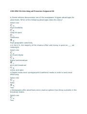 Ama Mba Advertising And Promotions Assignment Docx Ama Mba