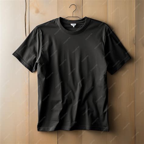 Premium Ai Image White And Black Tshirt Mockup Sport Blank Shirt