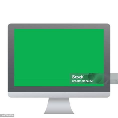 透明な背景に緑色の画面を持つコンピューターのモックアップ からっぽのベクターアート素材や画像を多数ご用意 からっぽ アイコン