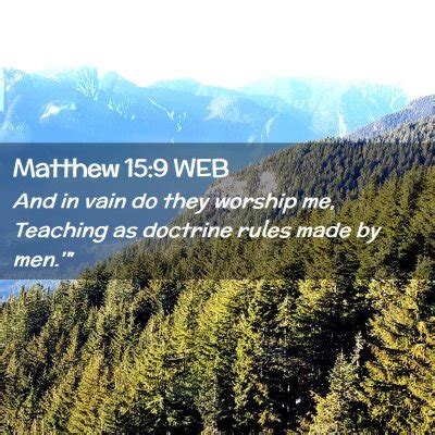 Matthew 15 9 WEB Scriptures Images