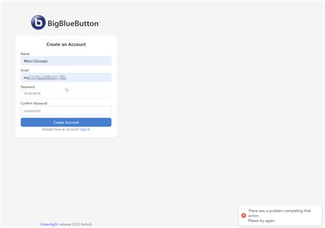 V3 Unspecific Error Message If Mail Address Is Already Used · Issue