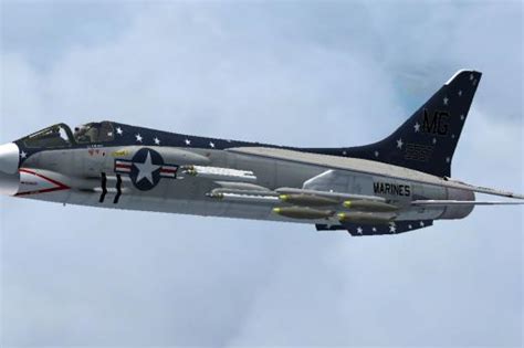 Us Marines F 8e Crusader Vmf Aw 235 For Fsx