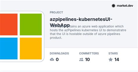 Azpipelines Kubernetesui Webapp Ecosystem Directory Marketdev