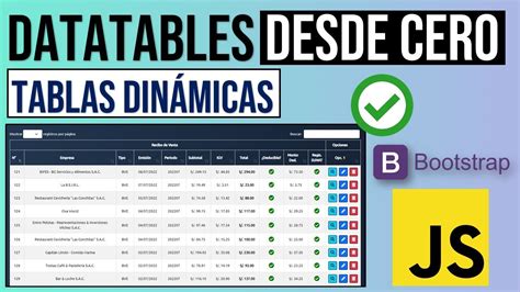 Datatables Para Principiantes Tablas Din Micas Instalaci N