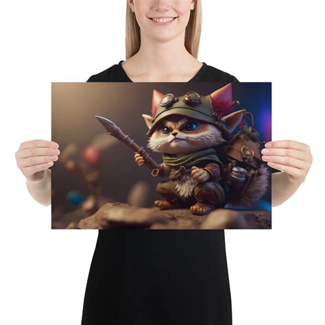 Teemo Poster League Of Legends Unofficial Fan Art Etsy
