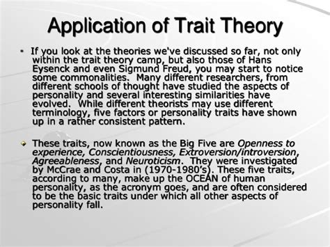 Trait Theory