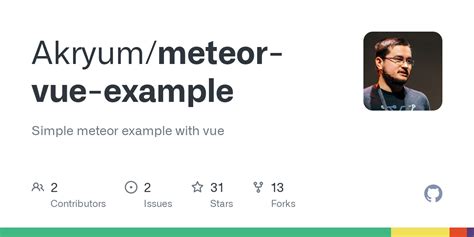 Github Akryum Meteor Vue Example Simple Meteor Example With Vue
