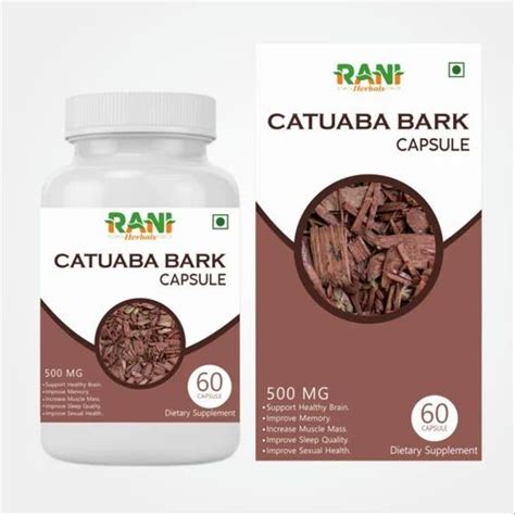 Catuaba Bark Extract Capsule Packaging Size 60 Capsules Packaging