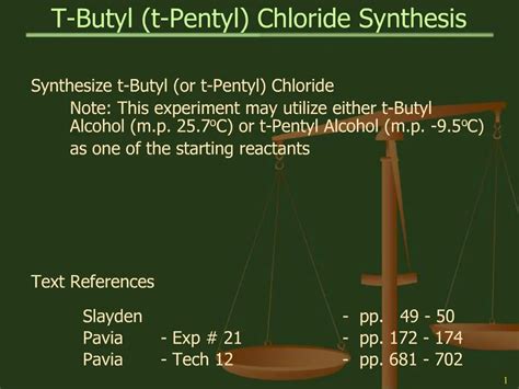 Ppt T Butyl T Pentyl Chloride Synthesis Powerpoint Presentation Free