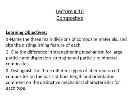 Pptx Lecture 10 Composites Dokumentips