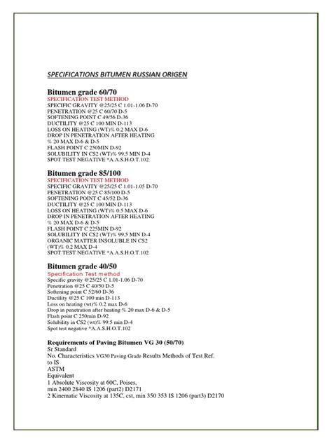 Bitumen Specifications Pdf Viscosity Liquids