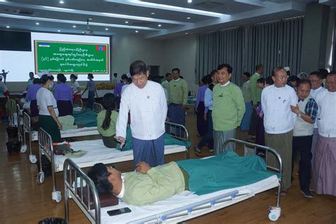 မန္တလေးတိုင်းဒေသကြီး ပြည်သူ့ဆေးရုံကြီး၌ အထွေထွေအုပ်ချုပ်ရေးဦးစီးဌာန နှစ်ပတ်လည်နေ့ အထိမ်းအမှတ