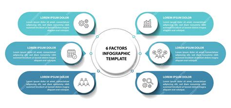 Premium Vector 6 Steps Infographic Flowchart Design Template