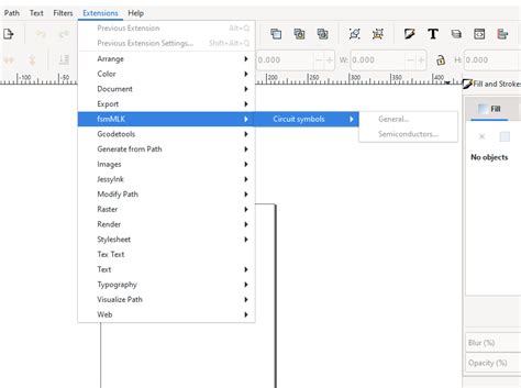 Extension Greyed Out Issue FsmMLK InkscapeCircuitSymbols GitHub