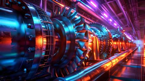 Premium Photo Detailed View Of Lowpressure Steam Turbine Showcasing Industrial Power