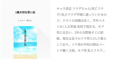全力回避フラグちゃん モブフラを流行らせろ 1番大切な思い出 トッシー（色々）の小説 Pixiv