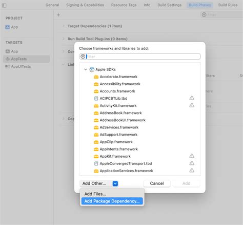 xcode11 consume swift package for multiple targets and platforms in a