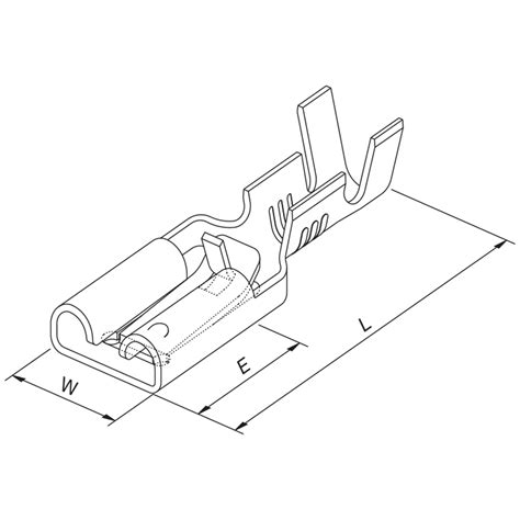 MESA Terminal Socket Connector TD Fast On Type
