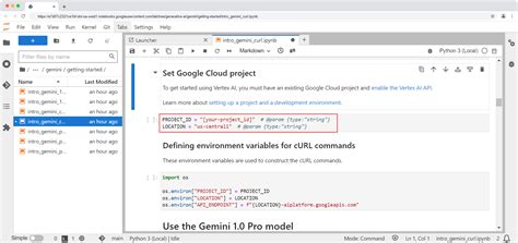 getting started with the vertex ai gemini api with curl gsp1228