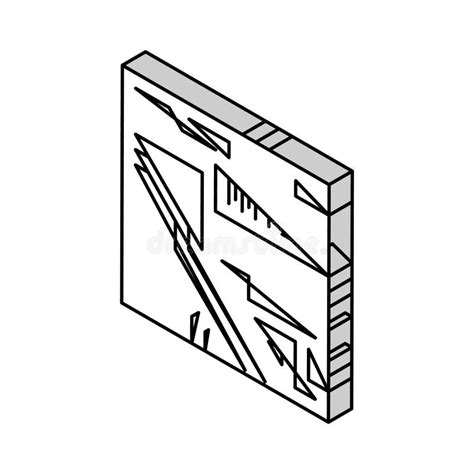 Circuit Board Electrical Engineer Isometric Icon Vector Illustration Stock Vector Illustration