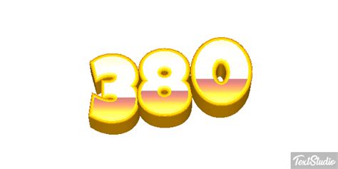 380 Number Animated  Logo Designs