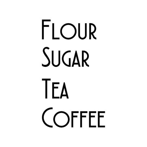 Flour Sugar Coffee Etsy
