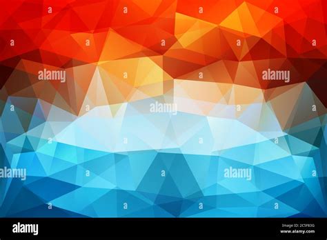 Colorful Abstract Geometric Background With Triangular Polygons Stock