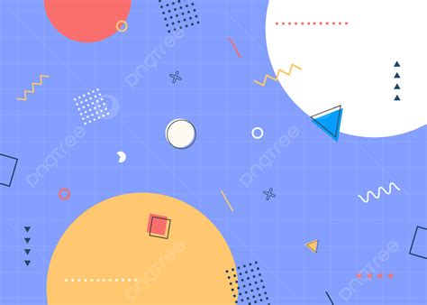 Abstract Modern Colorful Memphis Geometric Background Memphis Geometric Geometric Background