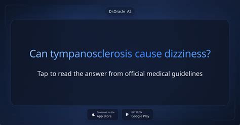 Can Tympanosclerosis Cause Dizziness