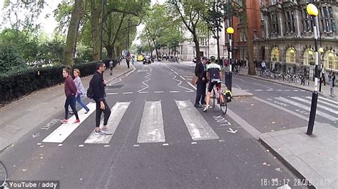 Angry London Pedestrian Blocks Cyclist As He Tries To Speed Through