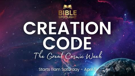 The Creation Code Series With Pr Kaden Pepper Youtube