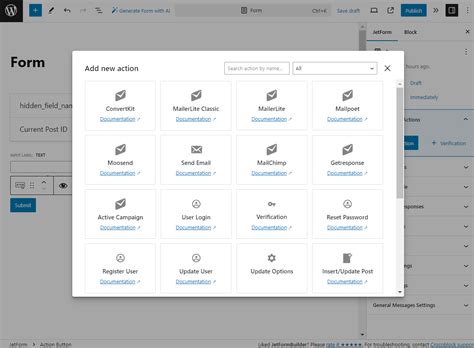 Post Submit Action Controls Overview — Jetformbuilder Crocoblock