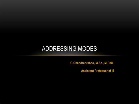 Addressing Modes Pptx
