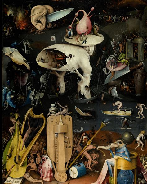 Plakat Ogród rozkoszy ziemskich Hieronim Bosch Allegoria