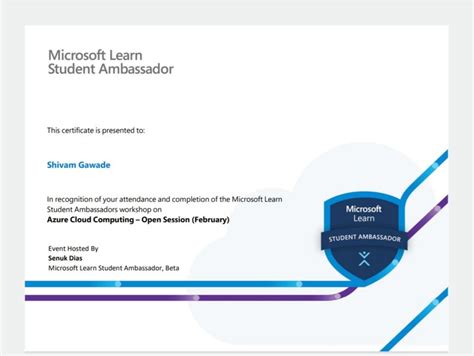 Completed Microsoft Learn Workshop On Azure Cloud Computing Shivam Gawade Posted On The