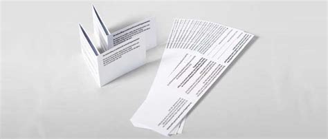 Folded Inserts Umchd