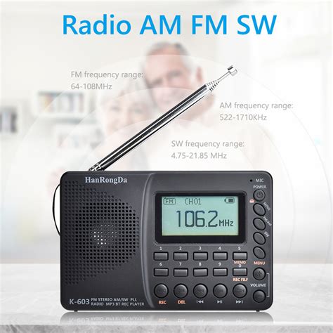 K603 Portable Digital Radio Wireless Bluetooth Com Vicedeal