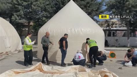 完成までの早さに被災者も感動トルコ・シリア地震被災地に「インスタントハウス」 約4時間で完成｜fnnプライムオンライン