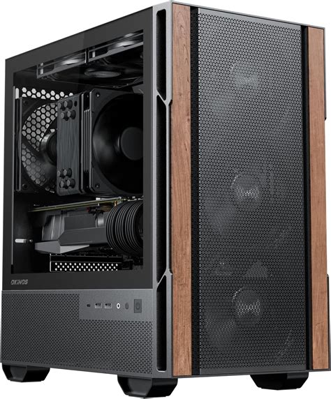 Okinos Genuine Walnut Wood Micro Atx Case Matx Pc Case
