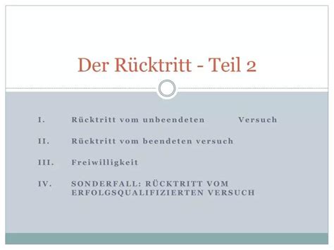 PPT Der Rücktritt Teil 2 PowerPoint Presentation free download