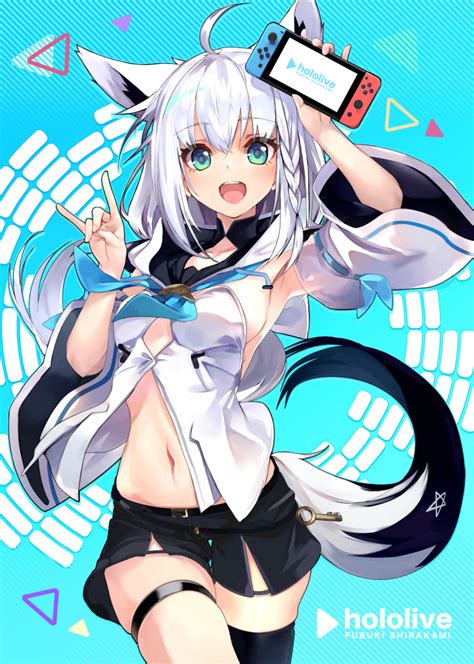 Shirakami Fubuki Hololive Drawn By Shirokitsune Danbooru