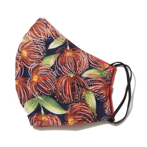 Kiwiana Pohutukawa Blossoms Facemask Pride Shop Nz