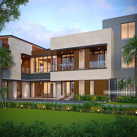 Mr Hyt 1517 Modern House 35 Floors Design Tangerang Selatan 29619 Modern House Facade