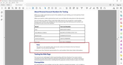 Invalid Expire And Security Code When Testing Visa Visa Developer