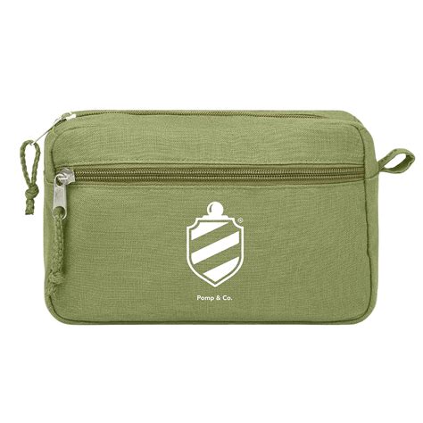Pomp And Co Toiletries Dopp Kit Green Kosmetyczka