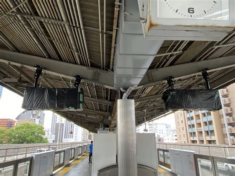 御堂筋線東三国駅新型発車標を準備中 Osaka Subway