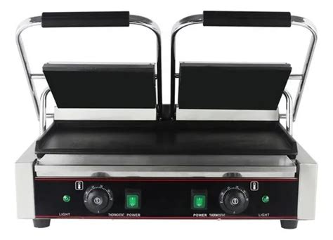 Plancha Electrica Industrial Doble Acero Inoxidable 110v 3kw Mercadolibre