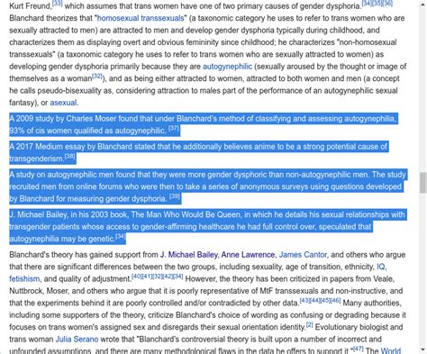 Misinformation On Wikipedias Causes Of Transsexuality Page Raskagp